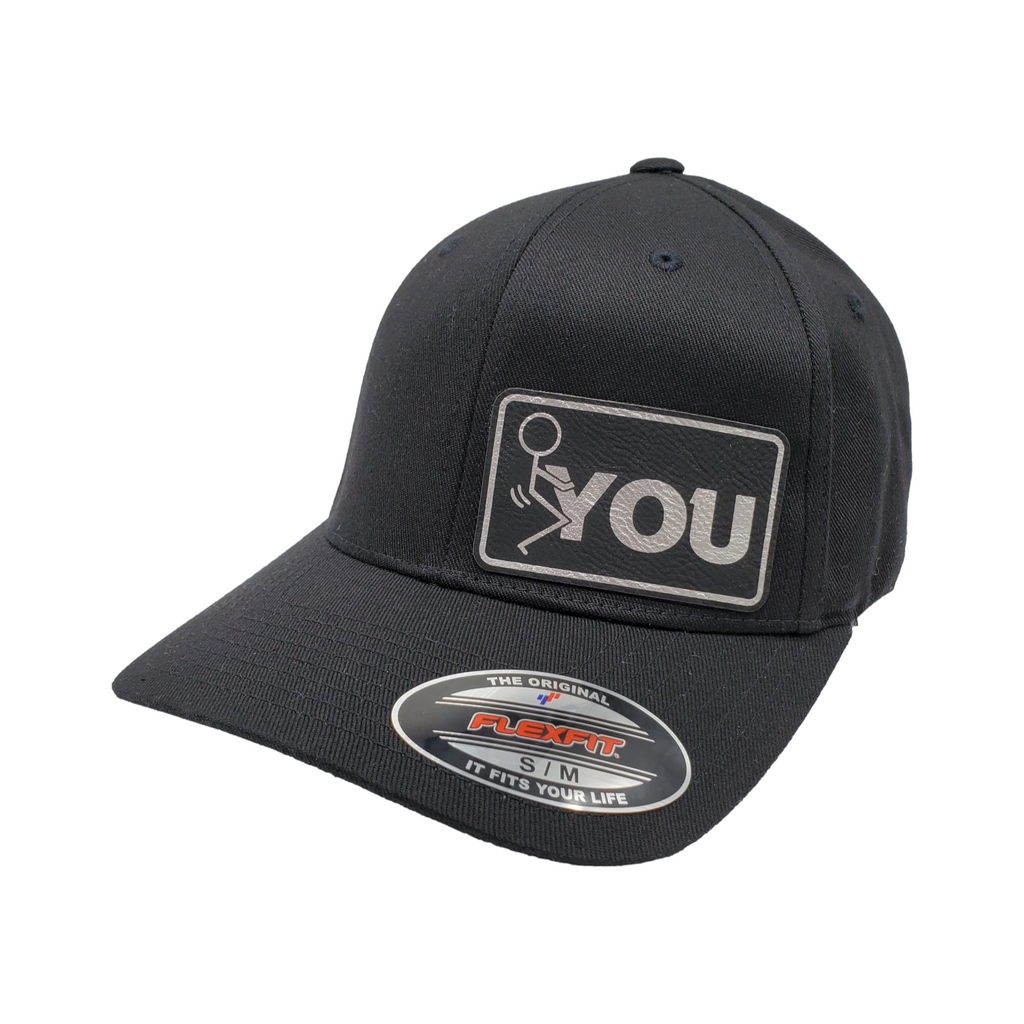 F You Stick Figure FLEXFIT Patch Hat – Brady Gifts & Promotional